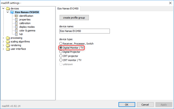 madVRの設定 | EncTools