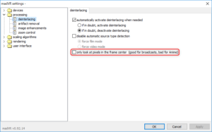 madVRの設定 | EncTools